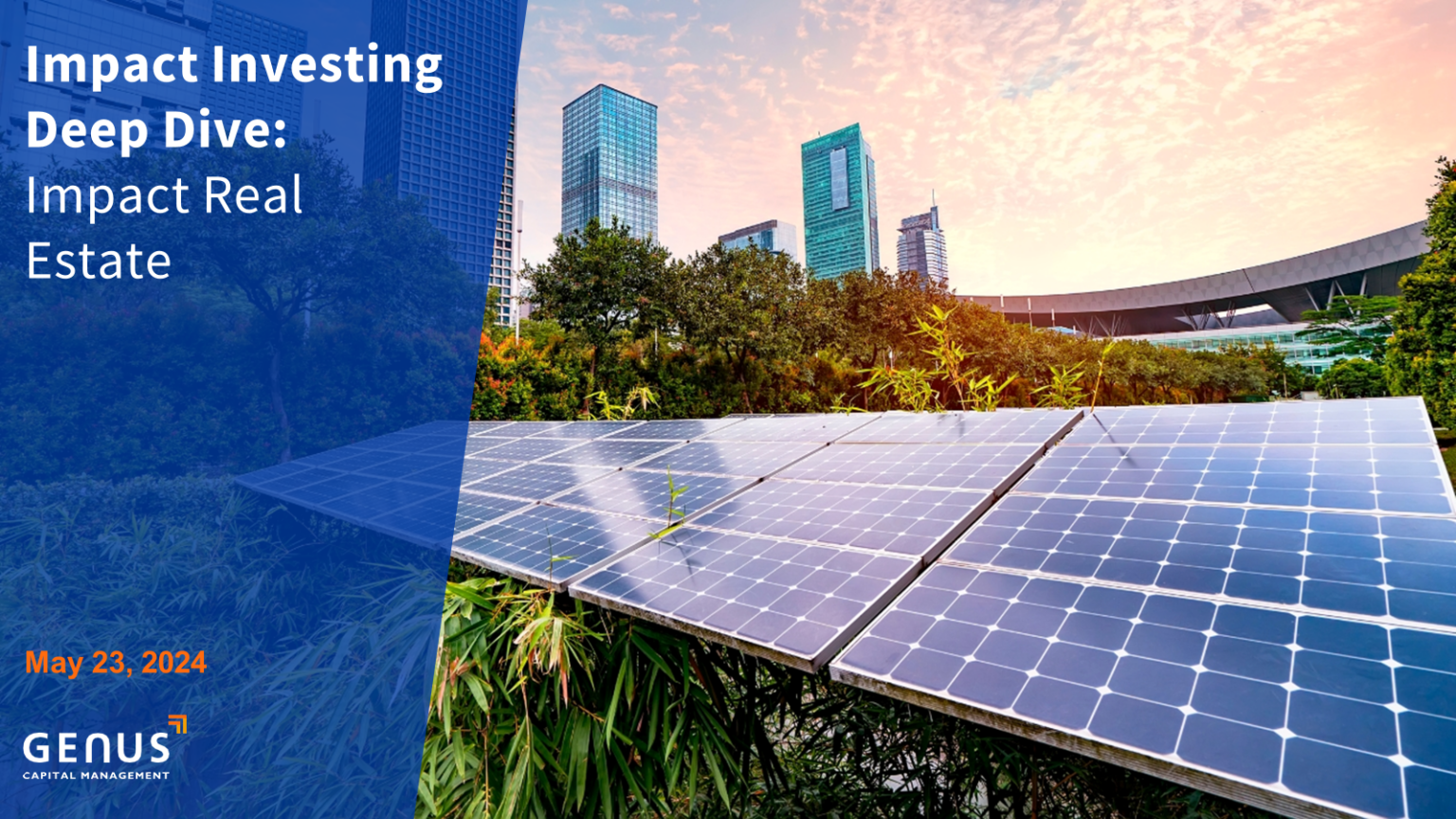 Genus Capital Management - Impact Investing